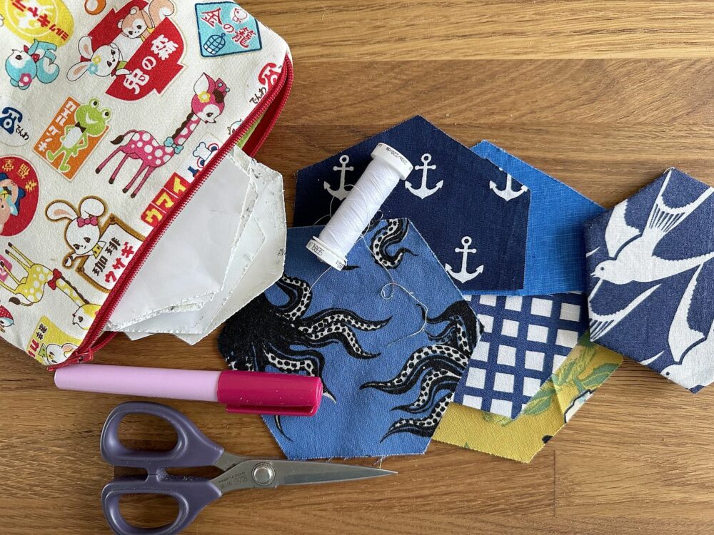 Patchwork mit Hexagons - limetrees